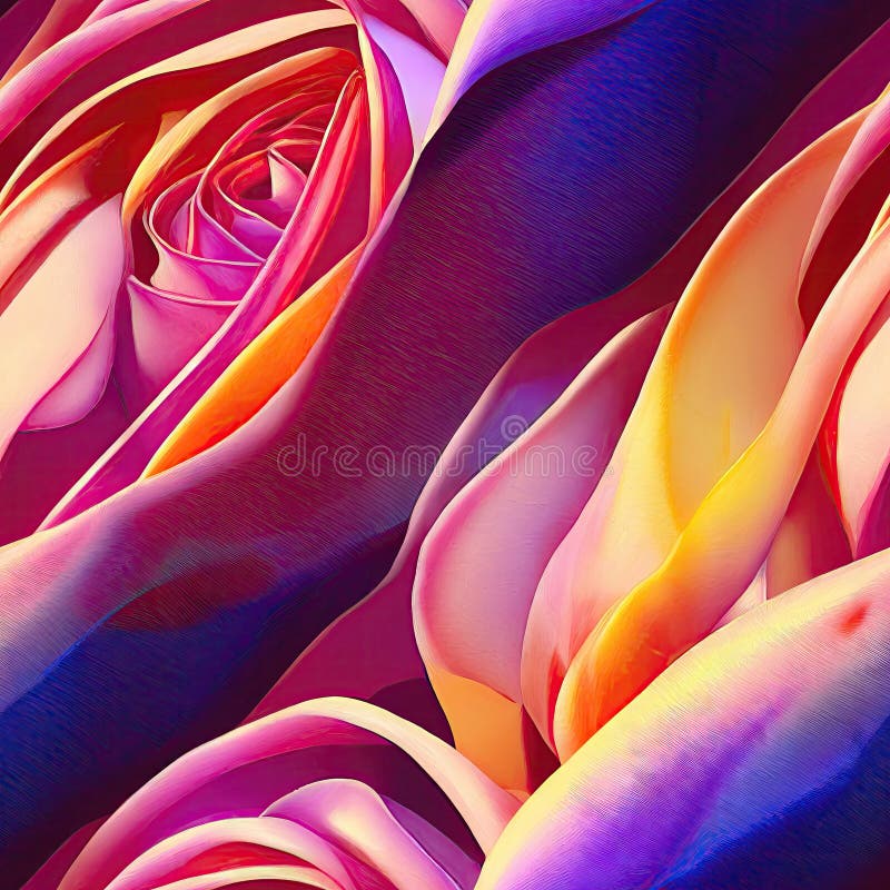 Opalescent Roses Seamless Texture Stock Illustrations – 9 Opalescent ...