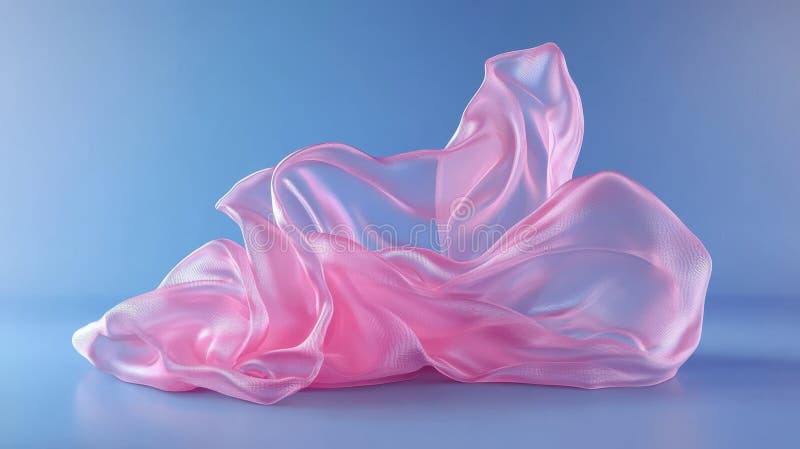 An Opaque, Flowing Fabric in Blue and Purple Shades Stock Image - Image ...