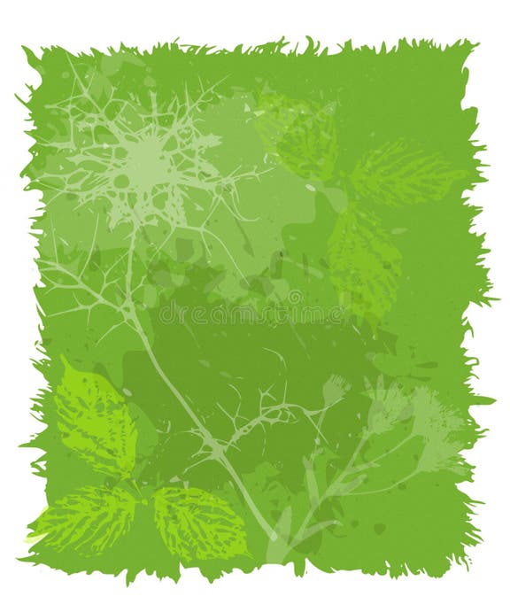 Opaque Green Leaf Paper Collage Stock Illustration - Illustration of ...