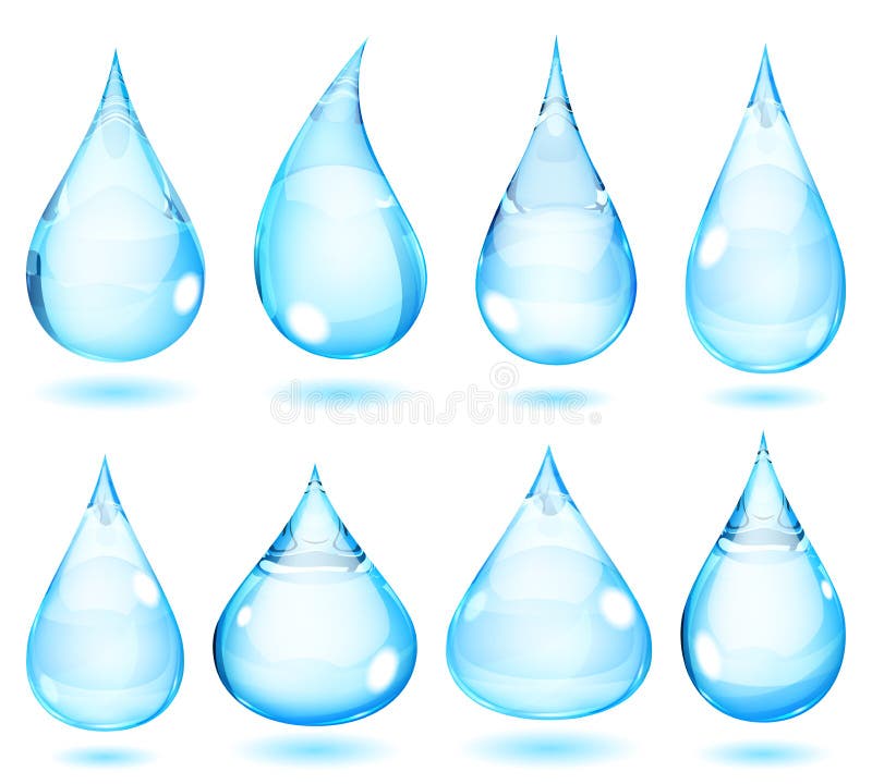 Opaque light blue drops stock vector. Illustration of drip - 53446173