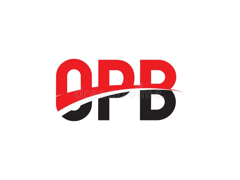 OPB Letter Initial Logo Design Vector Illustration Stock Vector ...