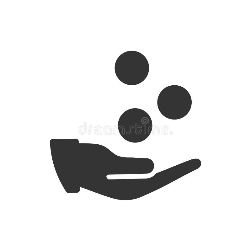 Opbrengstpictogram vector illustratie. Illustration of muntstuk - 120823202