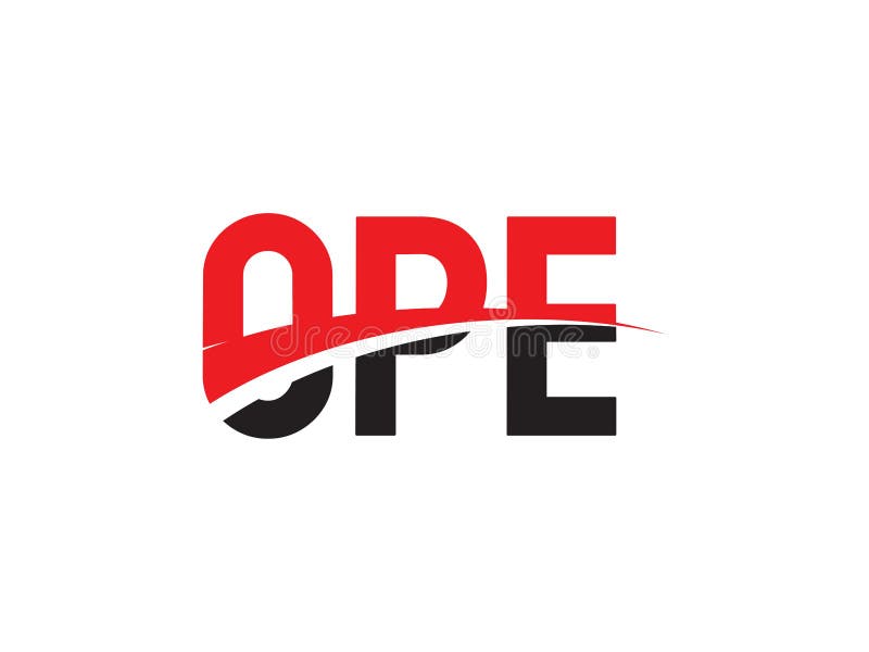 OPE Letter Initial Logo Design Vector Illustration Stock Vector ...