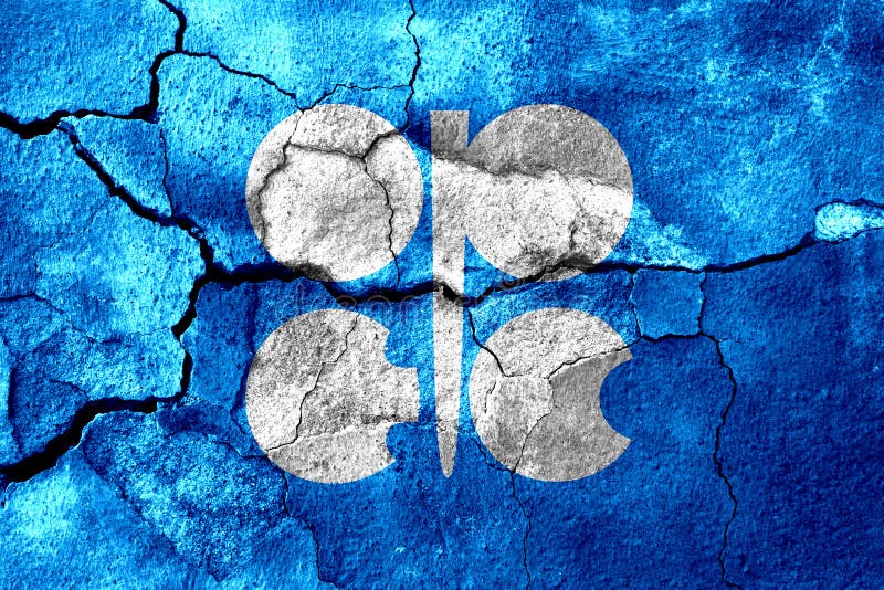 OPEC Rusted Texture Flag, Rusty Background. Stock Illustration ...