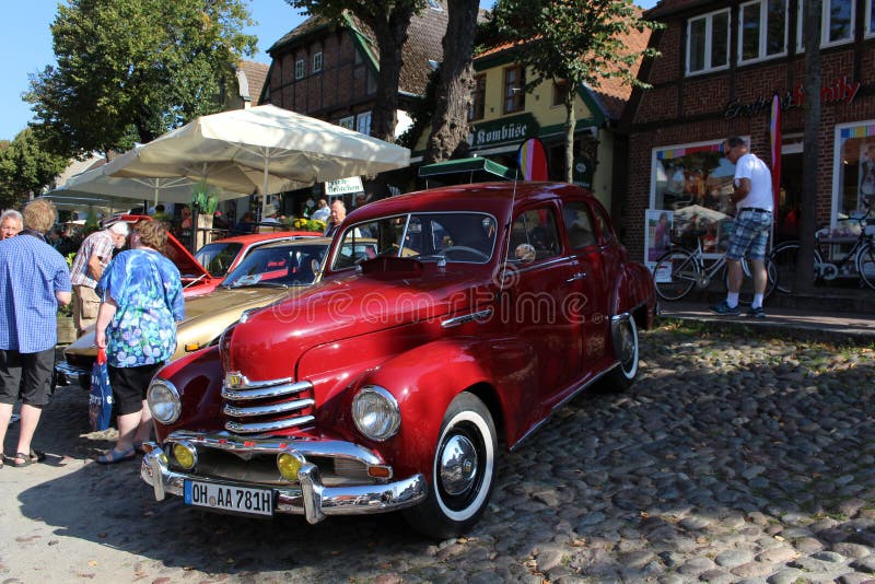 Opel Oldtimer at a Car Show. Editorial Image - Image of grey ...