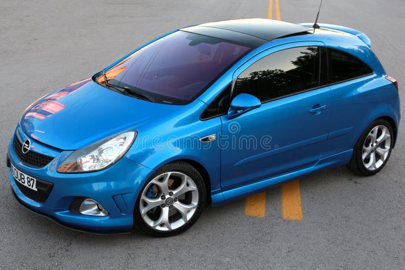 Opel OPC Blue editorial image. Image of twin, opcnopel - 135060925