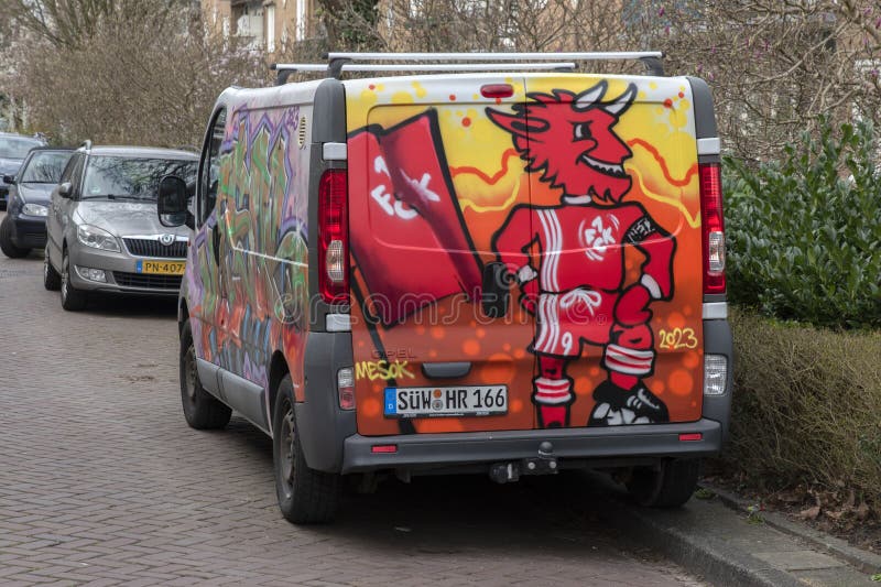 Opel Van with Graffiti at Amsterdam the Netherlands 9-3-2024 Editorial ...