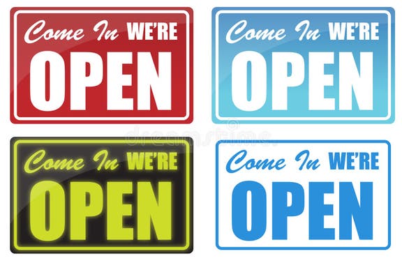 Were Open Sign Stock Illustrations – 823 Were Open Sign Stock ...