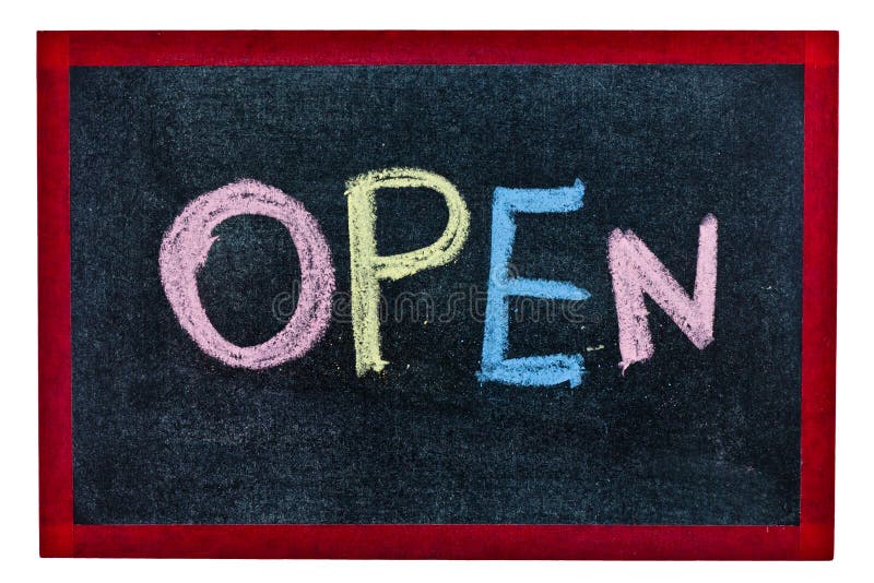 Open stock image. Image of beginning, text, blackboard - 21523363