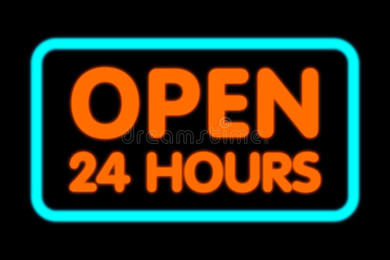 Open 24 Hours stock illustration. Illustration of symbol - 182492 Open 24 Hours stock illustration. Illustration of symbol - 182492
