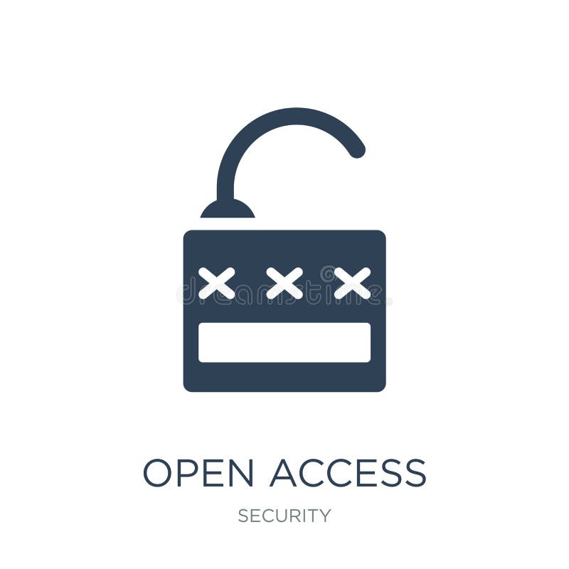 Open Access Icon Vector Sign and Symbol Isolated on White Background ...