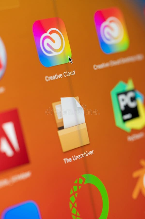 Open Adobe Creative cloud editorial stock photo. Image of provider ...