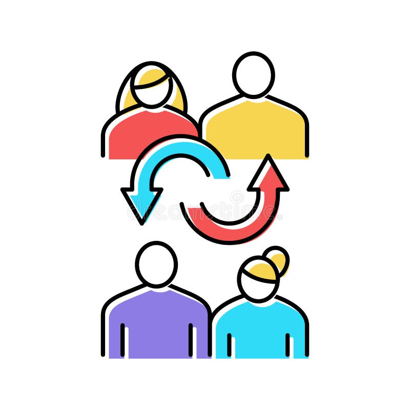 Open Adoption Color Icon Vector Illustration Stock Vector ...