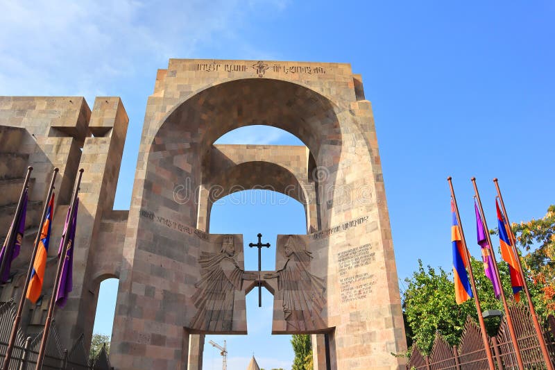 Open Air Altar in Vagharshapat, Armenia Stock Photo - Image of armenia ...