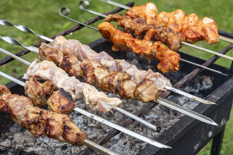 Open air barbecue stock photo. Image of meat, brazier - 234104610