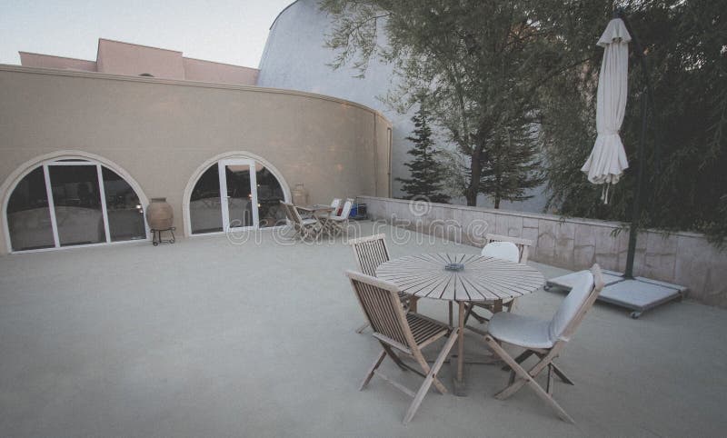 Open Air Cafe stock image. Image of turkey, cappadocia - 96004727