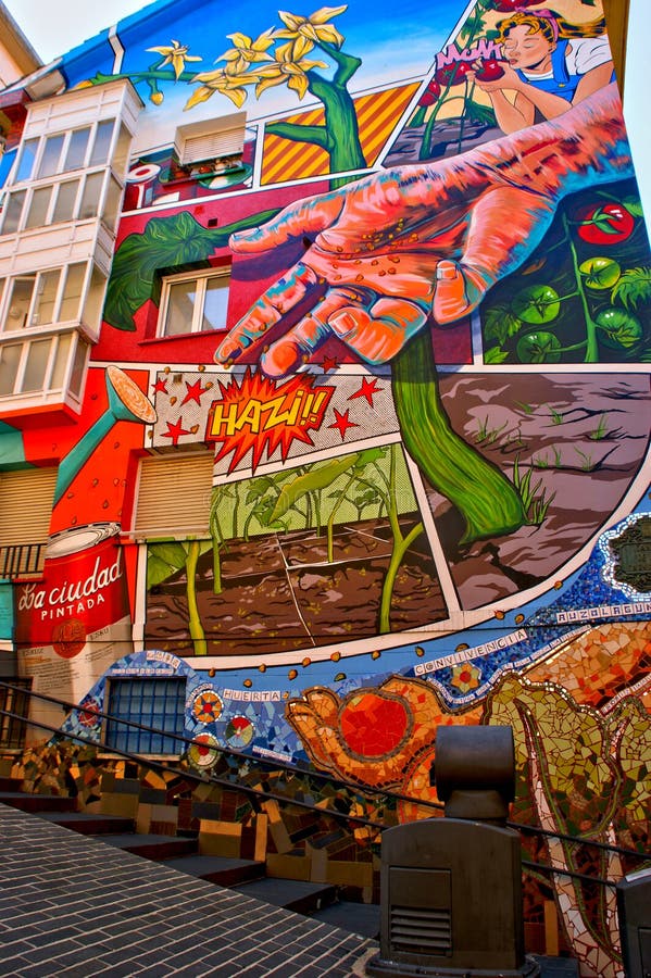 Open Air Gallery: Impressive Graffiti from Vitoria Editorial Stock ...