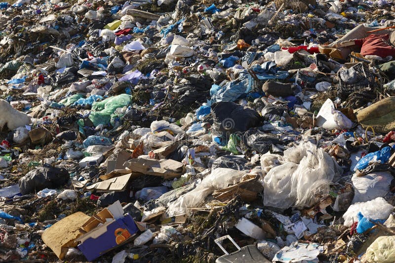 Open Air Garbage Dump. Plastic Waste Pollution. Global Warming. Climate ...