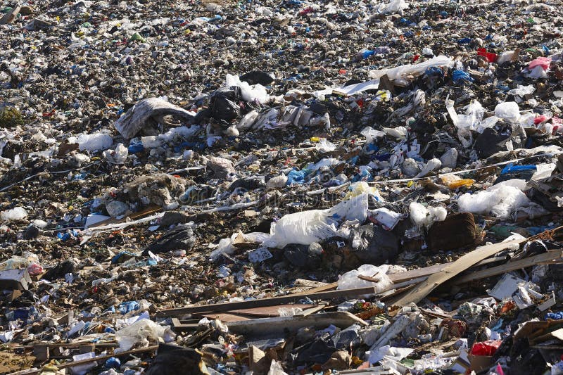 Open Air Garbage Dump. Plastic Waste Pollution. Global Warming ...