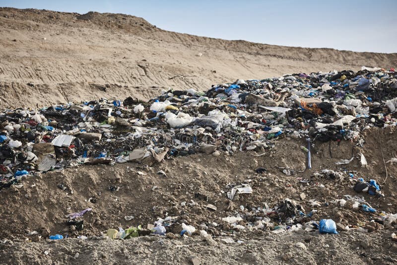 Open Air Garbage Dump. Plastic Waste Pollution. Global Warming ...
