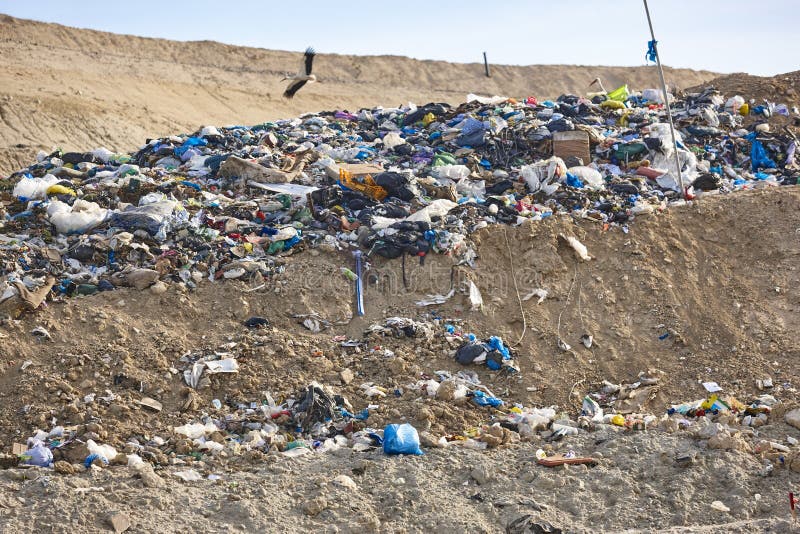 Open Air Garbage Dump. Plastic Waste Pollution. Global Warming ...