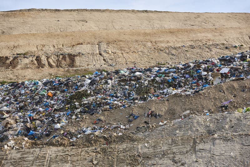 Open Air Garbage Dump. Plastic Waste Pollution. Recycling Junk. Ecology ...