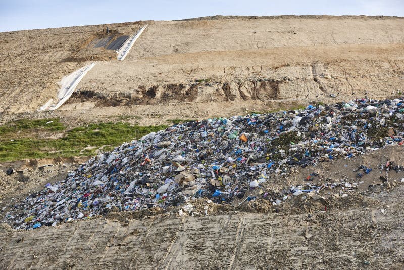 Open Air Garbage Dump. Plastic Waste Pollution. Recycling Junk. Ecology ...