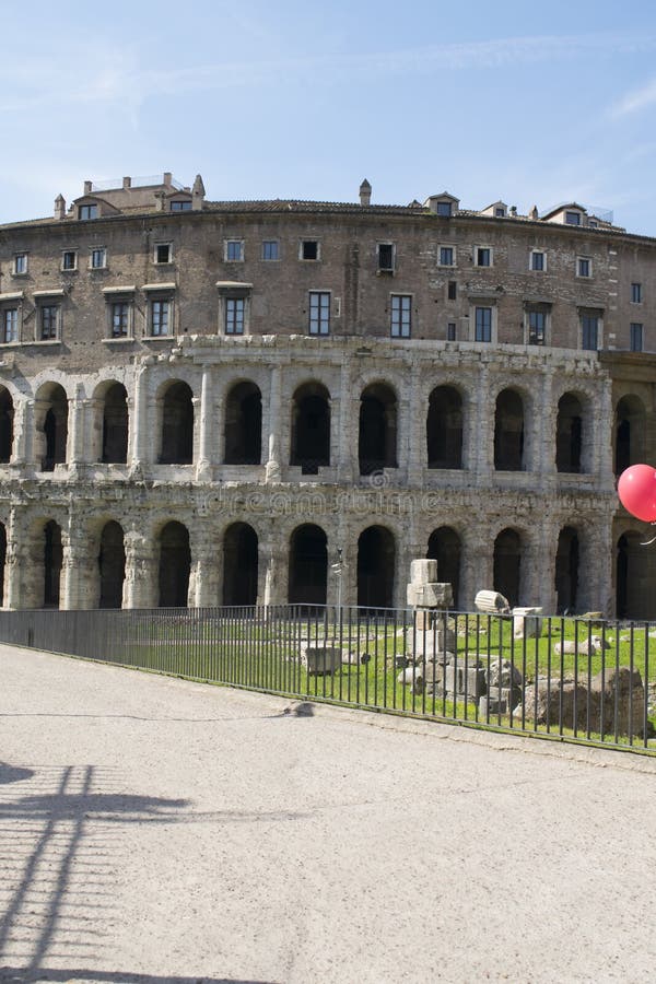 Open-air Marcellus Theatre in Rome Stock Image - Image of rome, ancient ...