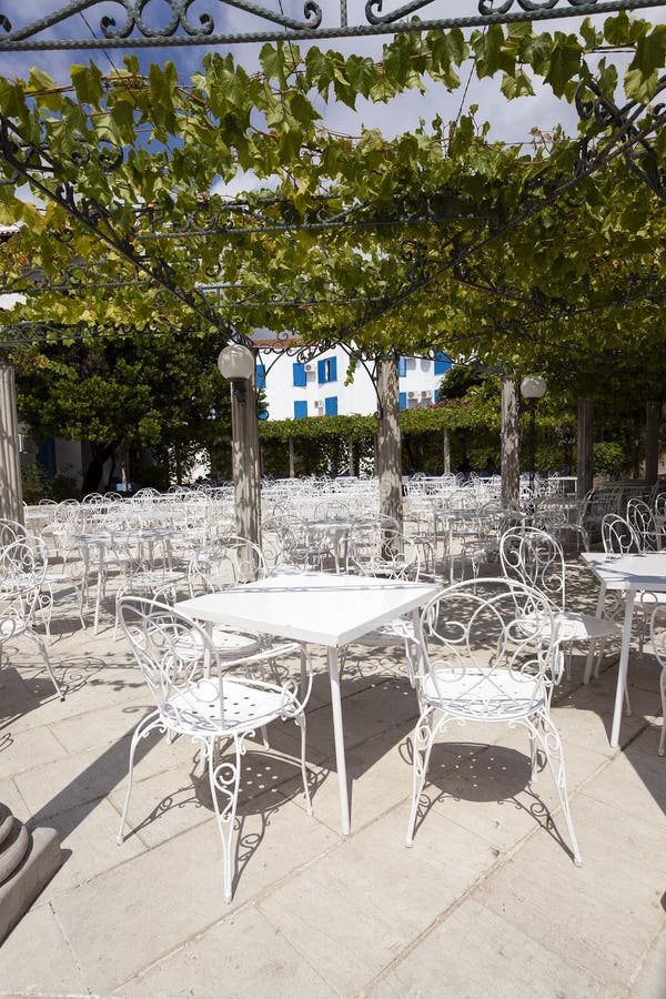 Open air restaurant stock photo. Image of scene, openair - 61119496