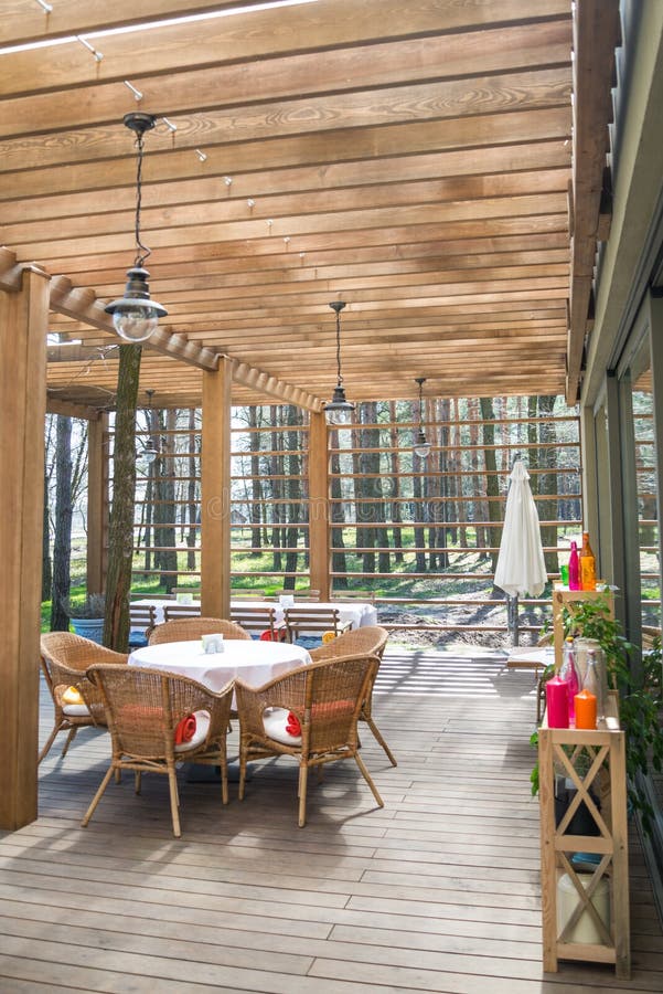 Open air restaurant stock photo. Image of hotel, decor - 42380930