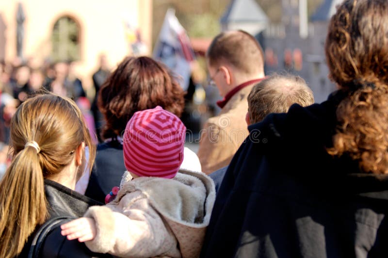 Spectators editorial stock photo. Image of square, street - 32667823