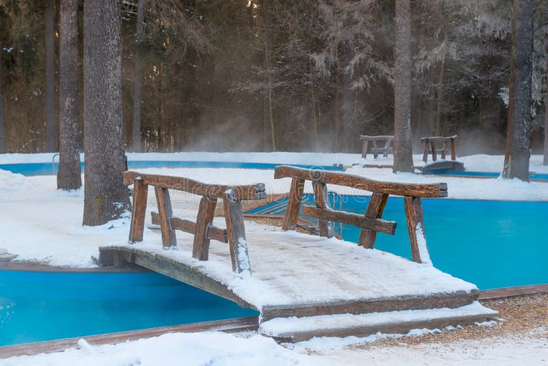 Open-air Swimming Pool with Warm Water Stock Photo - Image of outside ...