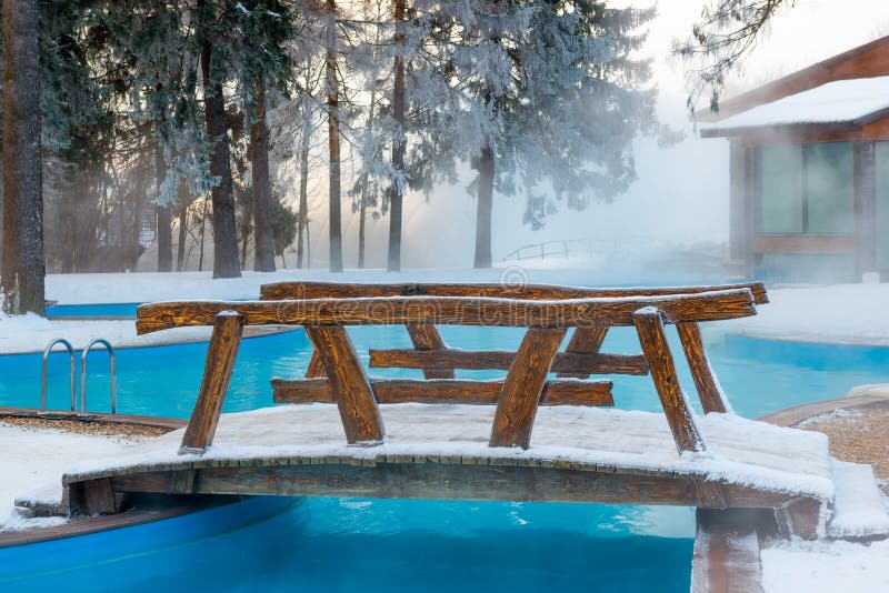 Open-air Swimming Pool with Warm Water Stock Image - Image of health ...