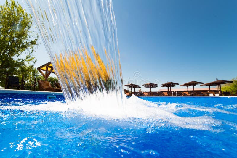 Open air swimming pool stock image. Image of recreational - 60171305