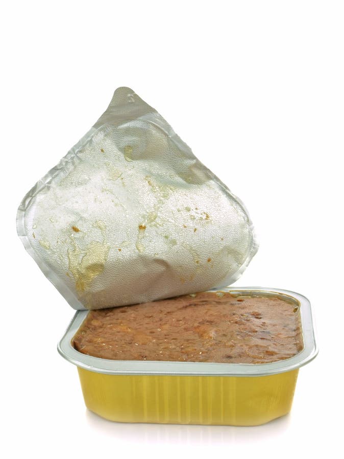 An Open Aluminum Tin of Pet Food Stock Photo - Image of healthy, animal ...