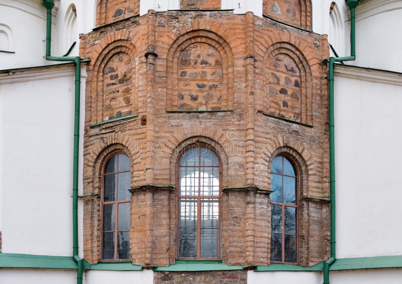 Open Ancient Masonry of Saint Sophia Cathedral in Kyiv Stock Photo ...