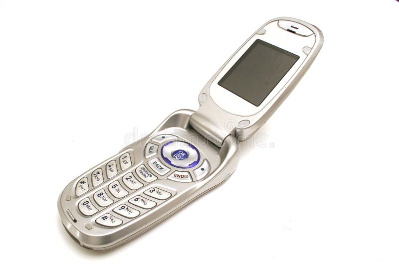 Open angle cell phone stock image. Image of business, wireless - 1940853