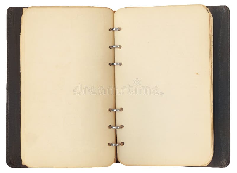 Open Antique Notebook stock image. Image of notebook, retro - 5557755