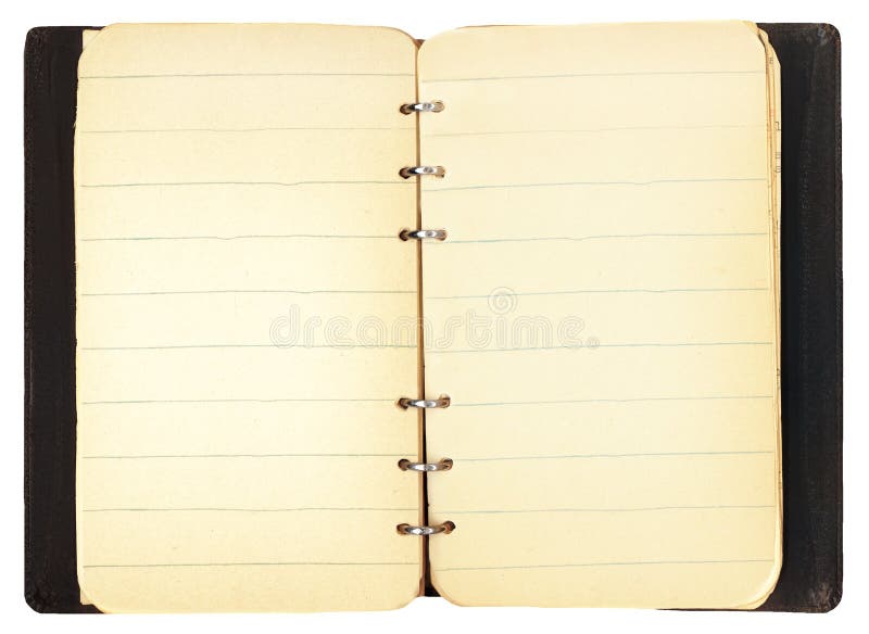 Open Antique Notebook stock image. Image of notebook, retro - 5557755