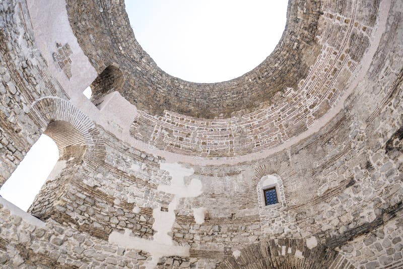 An Open Antique Round Roof of a Building. Stock Image - Image of ...