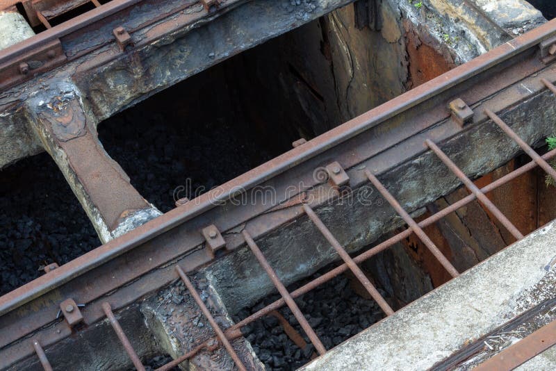 Open Area Underneath Elevated Train Tracks, Industrial Textures Stock ...
