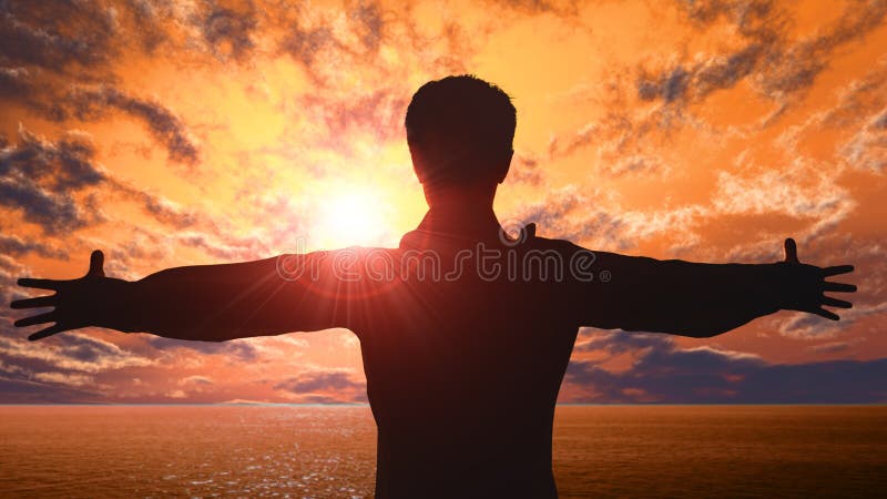 Open arms stock illustration. Illustration of prayer - 16931318