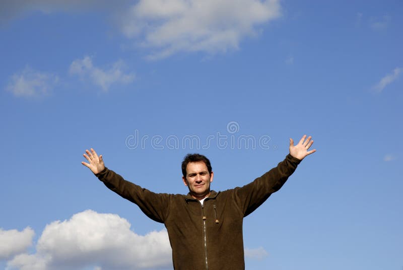 Open arms stock image. Image of freetime, arms, portrait - 4959919