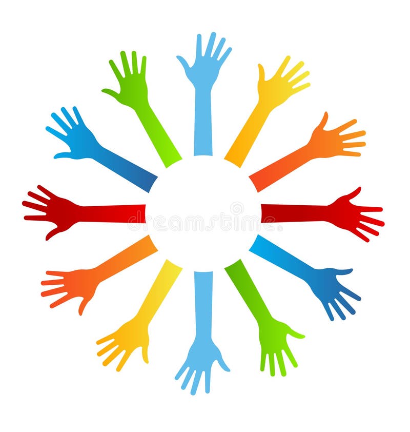 Open Arms and Hands stock illustration. Illustration of business - 34690534