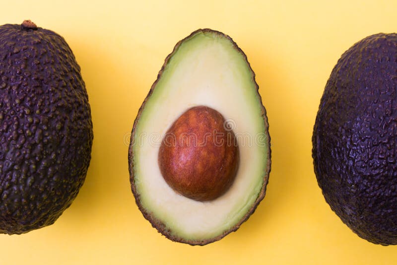 Open avocado isolated stock image. Image of trimmed - 169670905