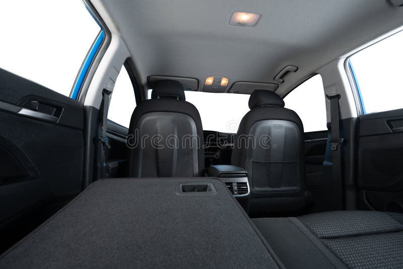 Open Back Car Seat for Extra Space Stock Photo - Image of isolated ...