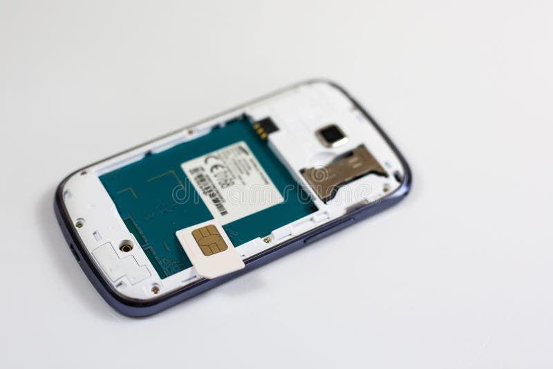 Open Back of the Modern Phone Stock Image - Image of slots, electronic ...