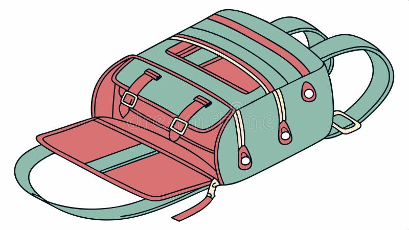 Open Backpack with School Supplies Vector Design Generative AI Stock ...