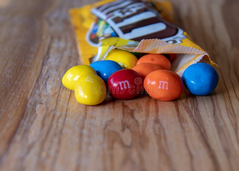 An Open Bag of M&M Candy Editorial Stock Photo - Image of product ...