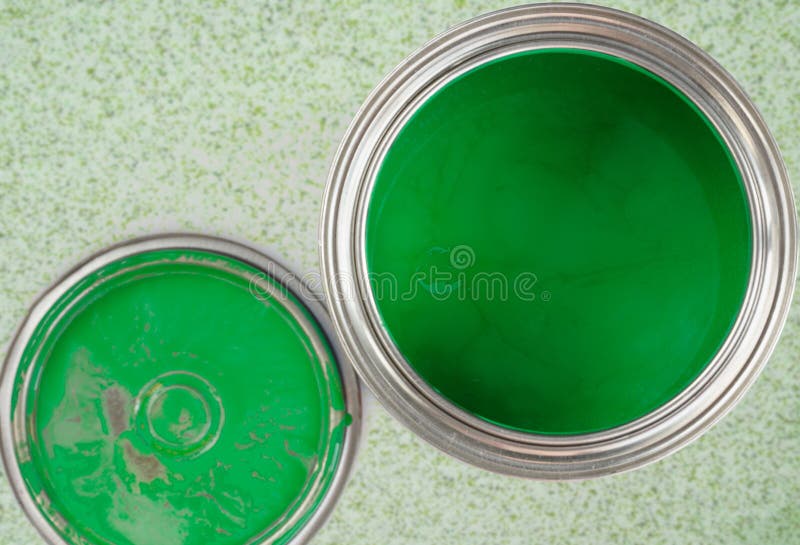 Open Bank with Green Paint, Top View Stock Photo - Image of bank, copy ...